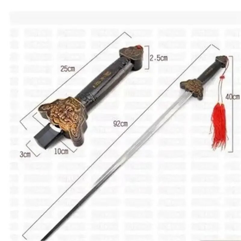 Черный Ханьфу для взрослых 4XL, sword