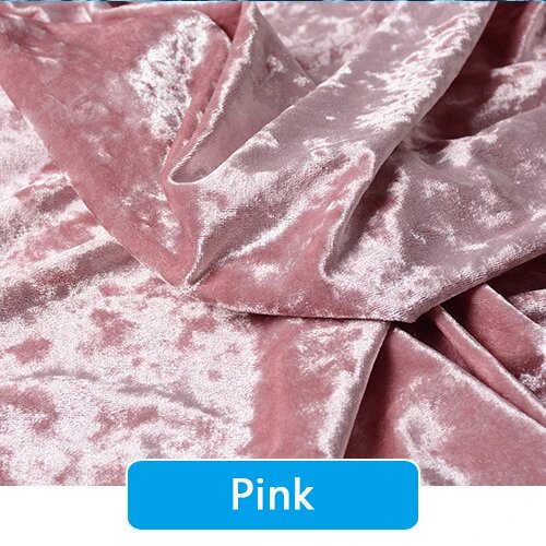 Эластичная золотая бархатная ткань Ocelot Розовый, 50cmX150cm, jxbf009