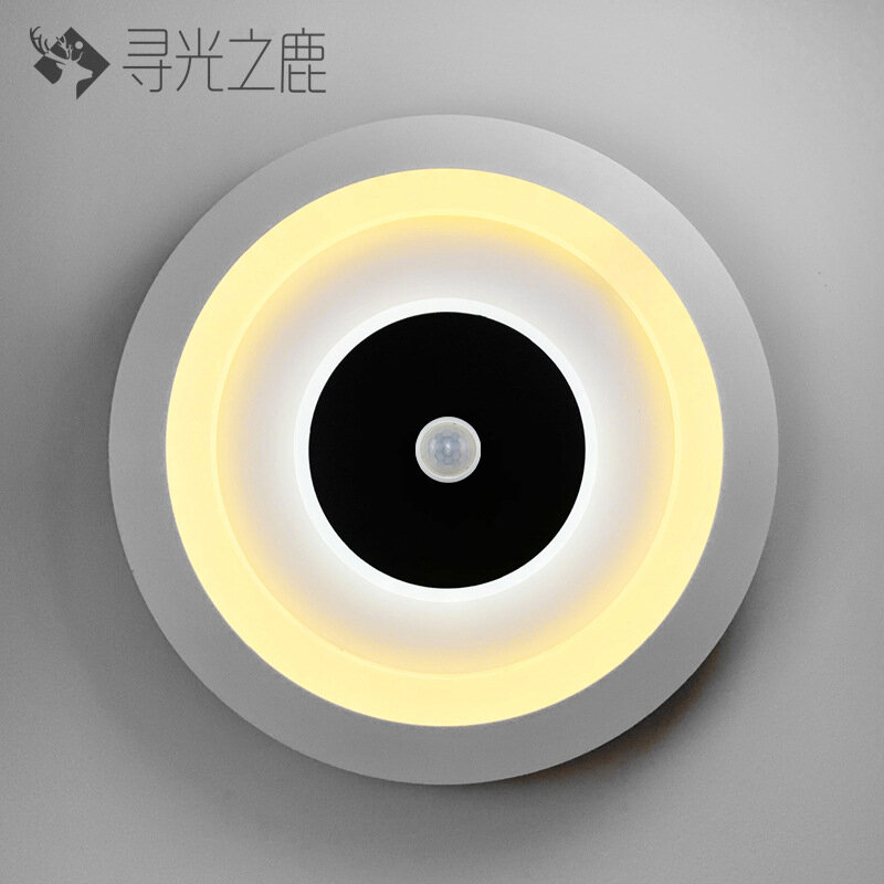 Светодиодный светильник для коридора, прихожей, балкона, потолочный светильник для входного холла, простой светильник для гардеробной с датчиком движения.