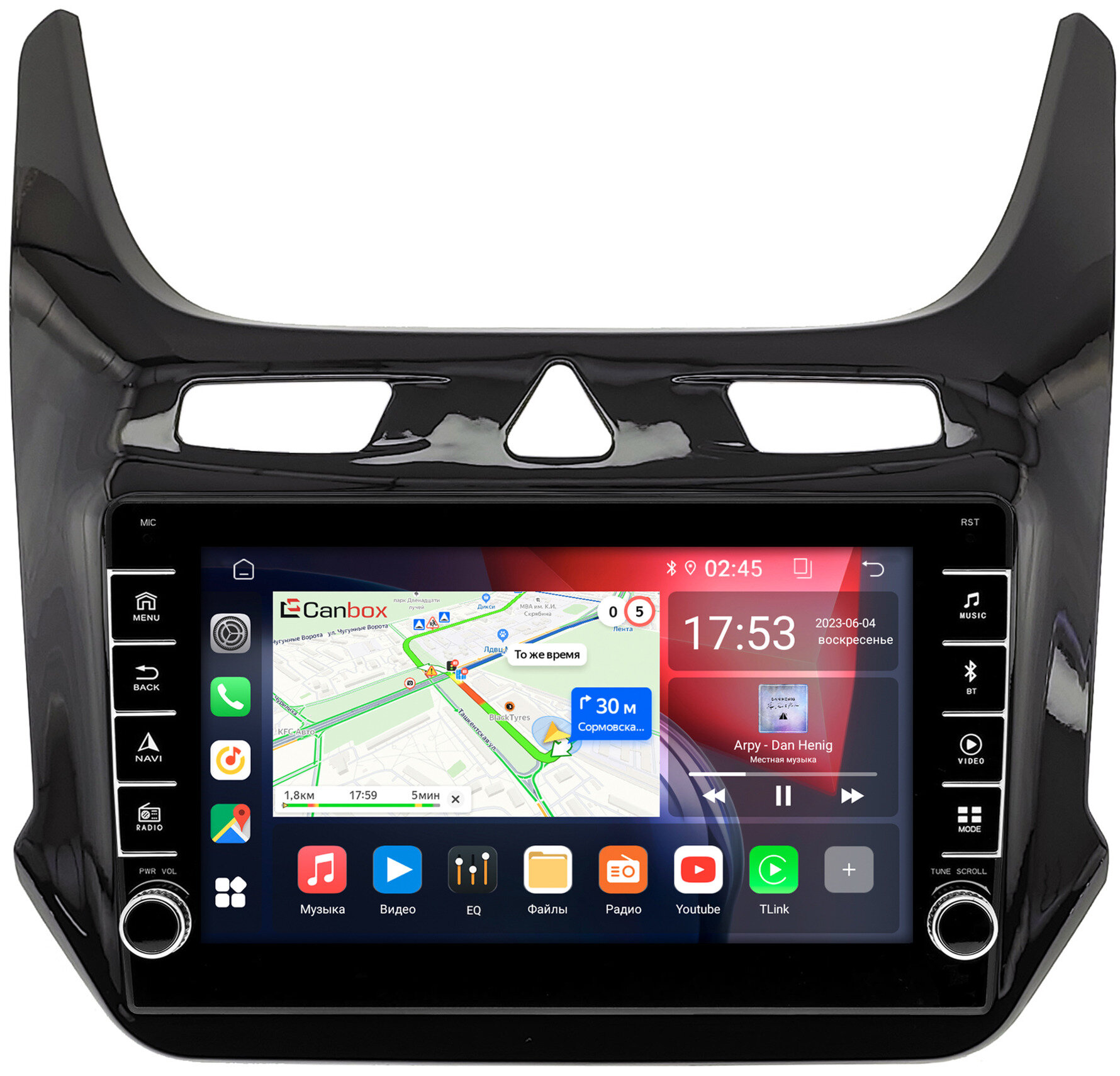 Штатная магнитола Canbox BGTR9-408 Chevrolet Cobalt 2 2011-2026 (черный глянец) Android 10.1 (IPS, DSP, CarPlay)