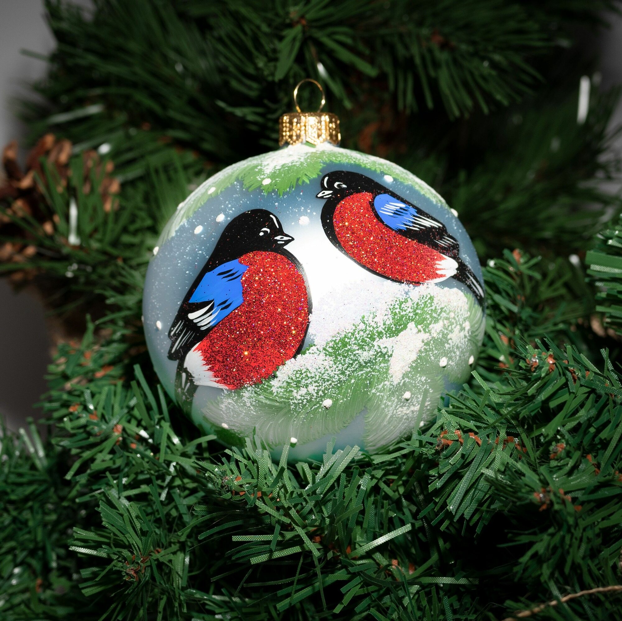 Шар на елку "Встреча" 100мм