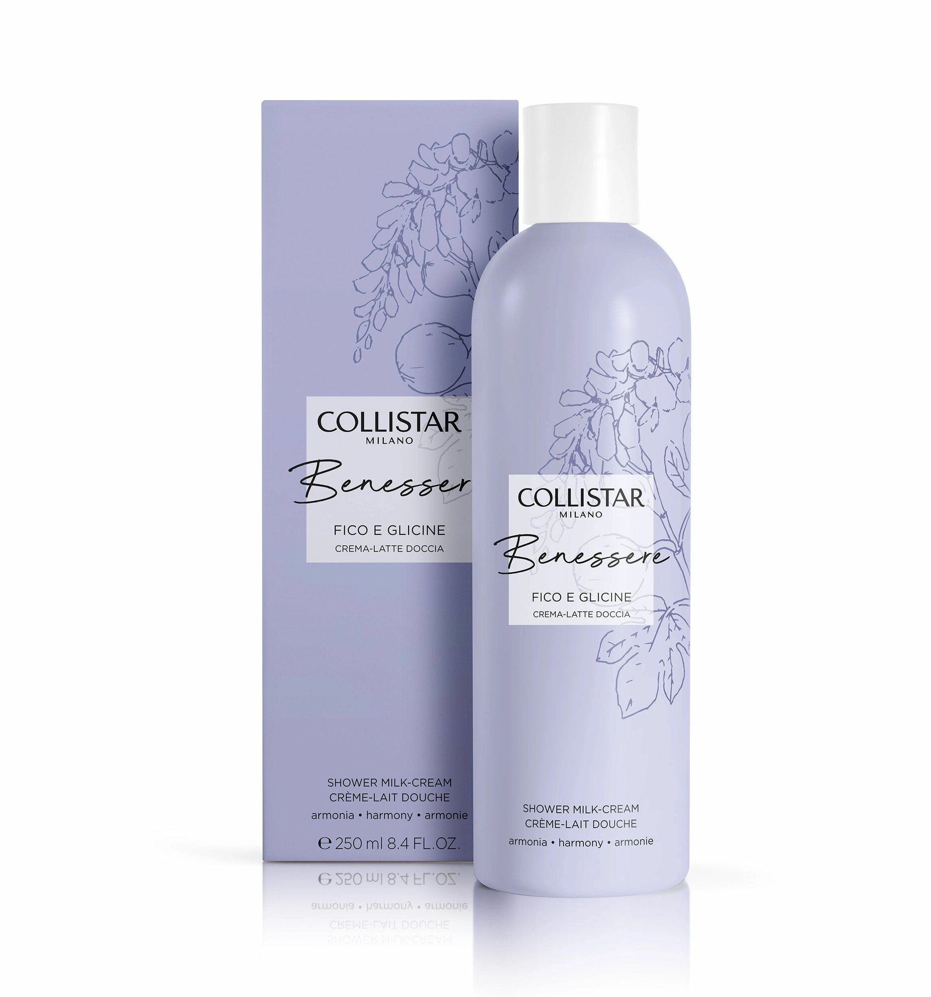 Collistar - Benessere Fico E Glicine Shower Milk Cream Кремообразное молочко для душа 250 мл