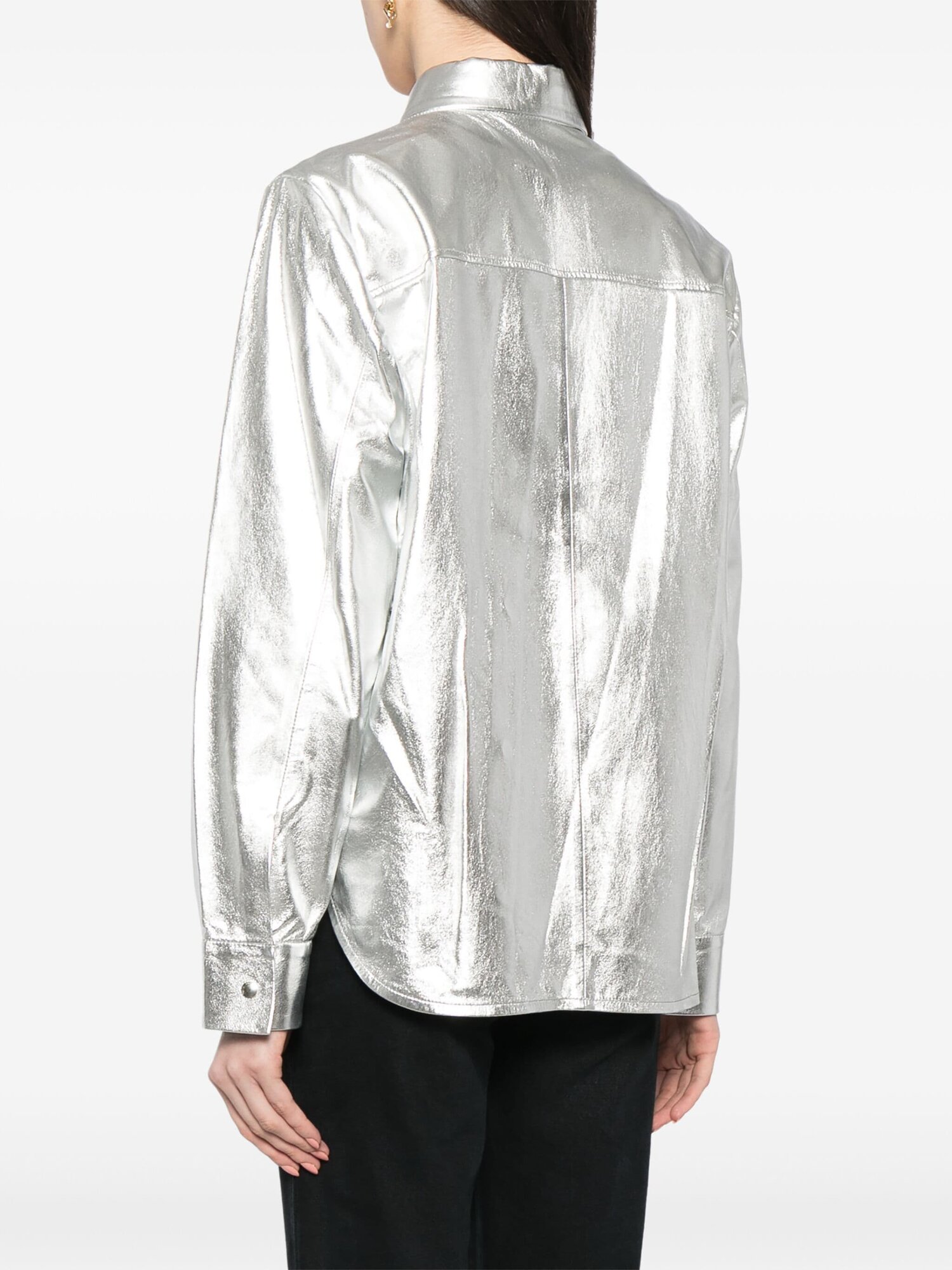 Рубашка IRO Nazil, размер 34, Silver — фото 1