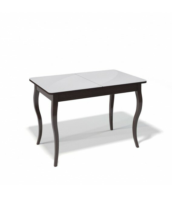 Стол KENNER 1100С венге/стекло белое сатин