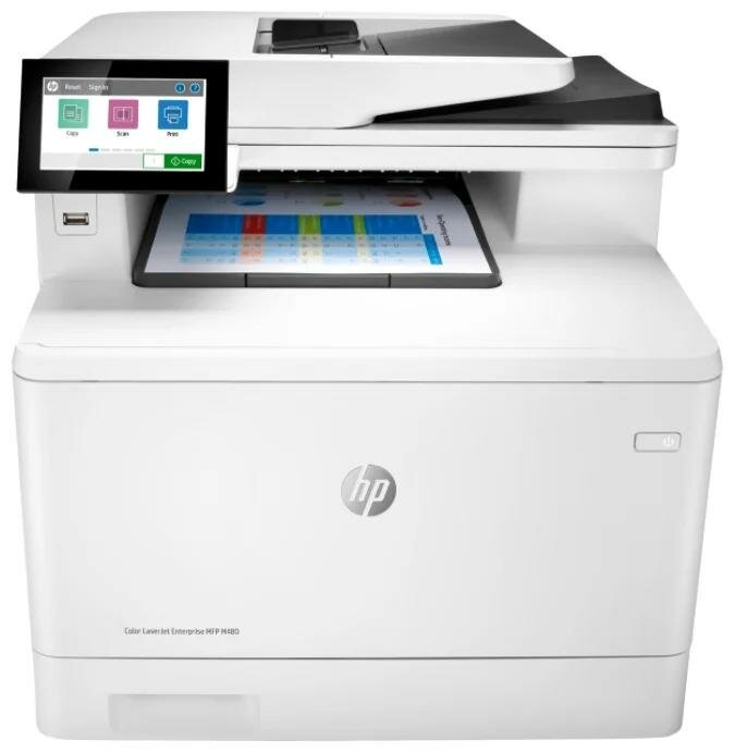 МФУ лазерный HP LaserJet Pro M480f белый (3QA55A#B19)