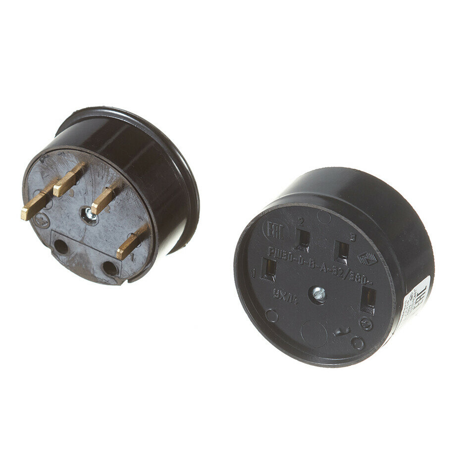 Комплект для подключения электроплит открытая установка с заземлением 3Р 32 А 380 В IP20