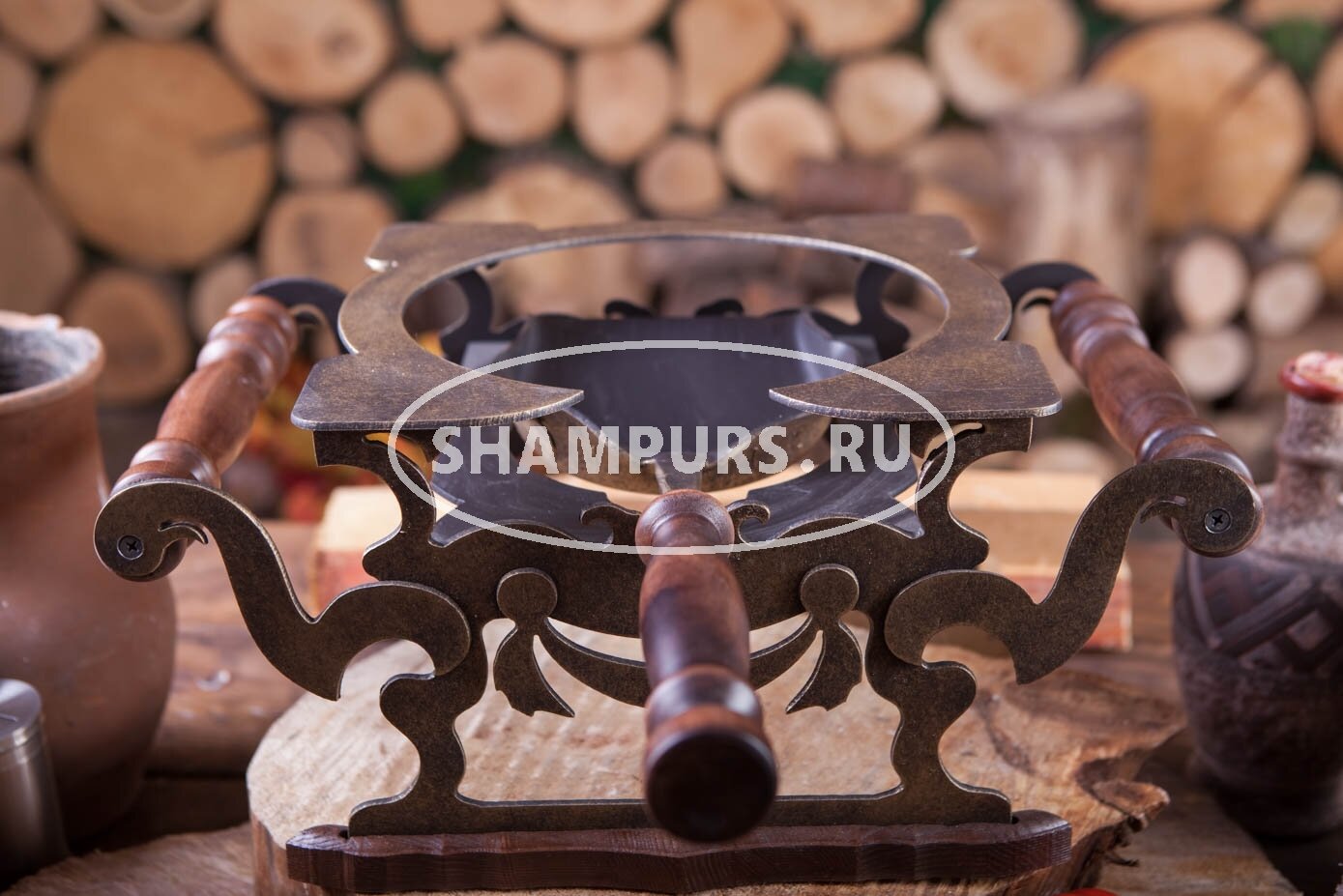 Подставка для саджа с совком для углей