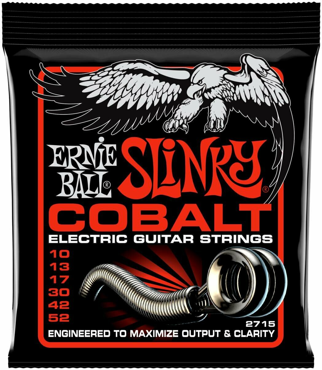 ERNIE BALL 2715 Cobalt Slinky Skinny Top Heavy Bottom 10-52 - Струны для электрогитары