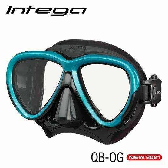 Маска Intega черный силикон бирюзовый