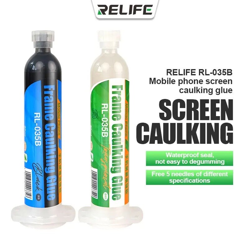 Клей полиуретановый для приклеивания рамок/ задних крышек Relife RL-035B PP 30ml (прозрачный)