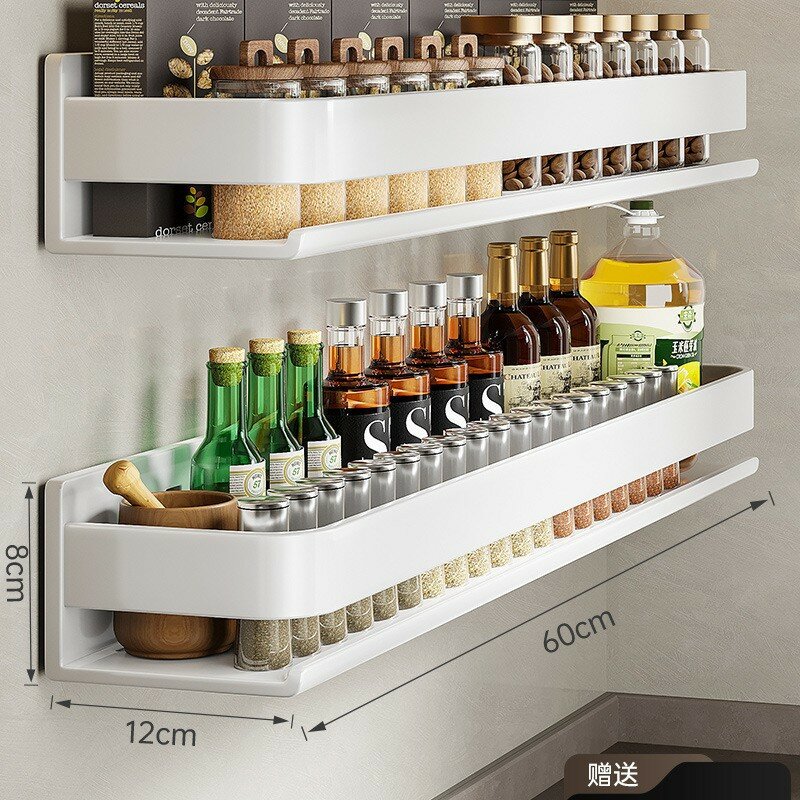 Кухонная стойка Стеллаж для хранения банок для приправ Настенная настенная Бытовая многофункциональная стойка для