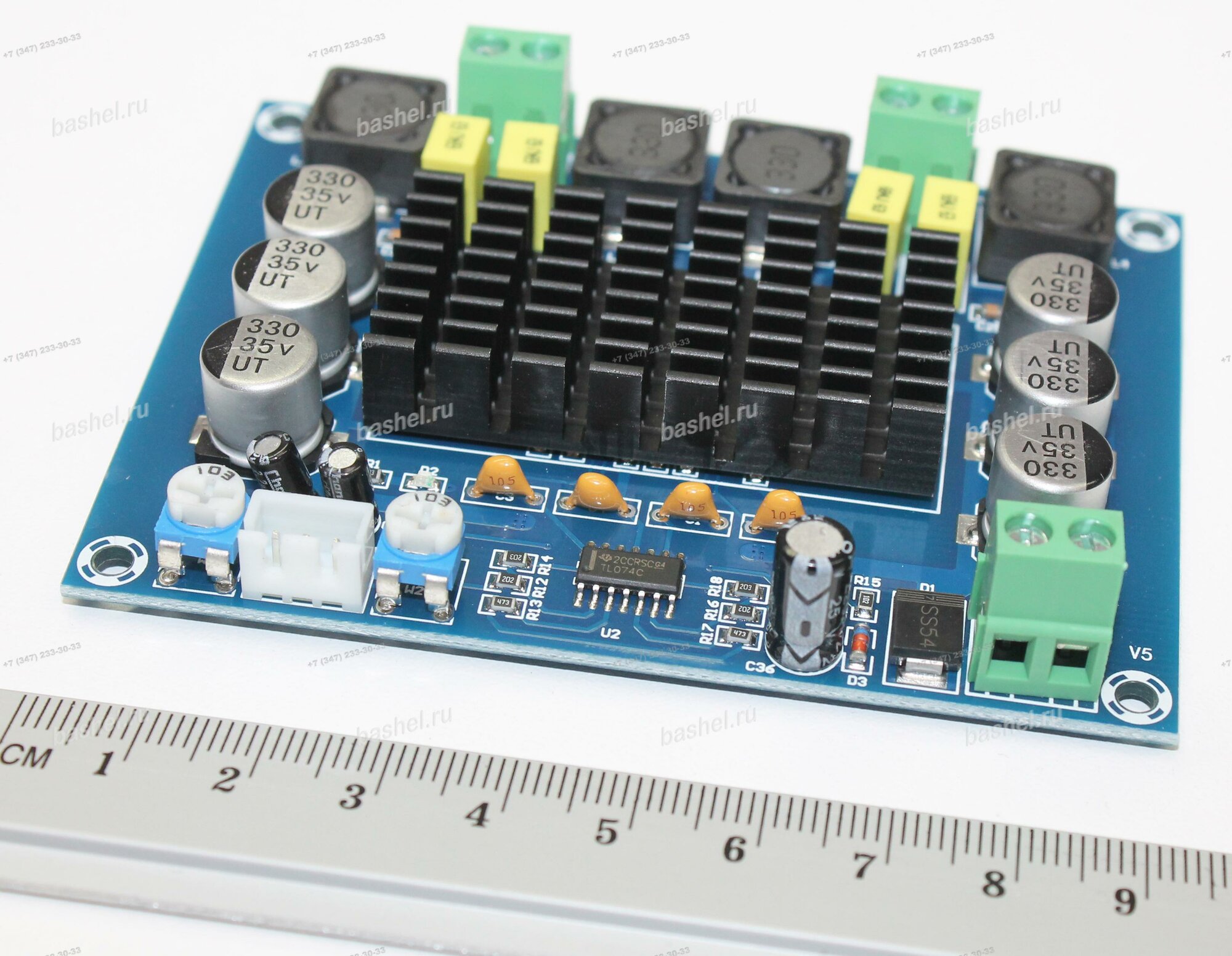 Cтерео усилитель D класса на TPA3116D2, 2x25 Вт(12В, 4 Ом) 2x50 Вт(24В, 4Ом)