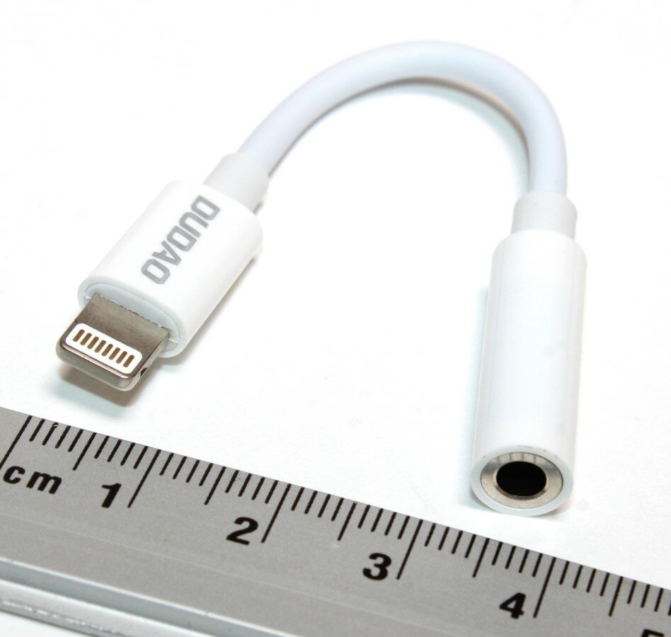Переходник Dudao L16i Apple/Lightning 8 pin (M) - 3,5jack (F) для Iphone