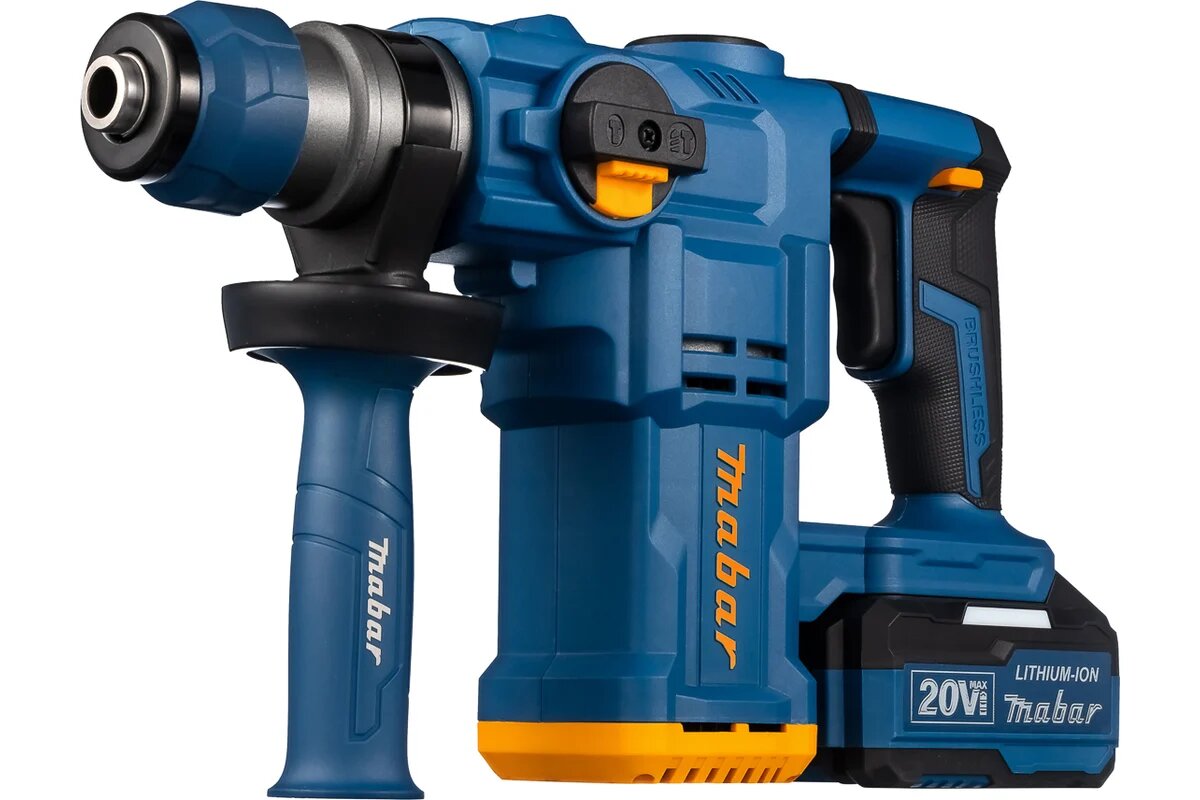 MABAR аккумуляторный бесщеточный ударный перфоратор со светодиодной подсветкой рабочей зоны, модель 2600-21700