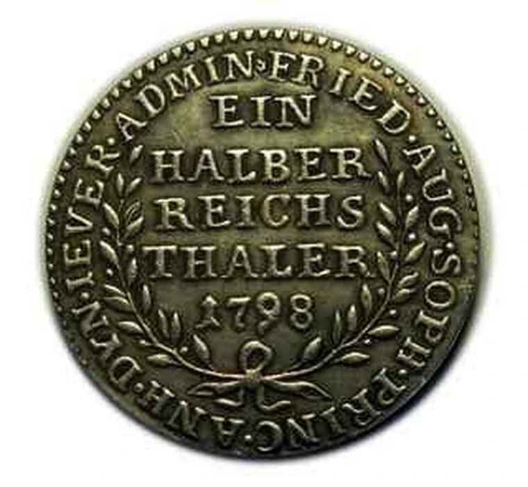 1/2 талера Иеверский талер 1798 года Павла 1 сувенирная копия монеты, нумизматика, деньги для коллекции