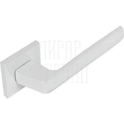 Дверная ручка на квадратной розетке ADDEN BAU "DUNE" S-531 белый