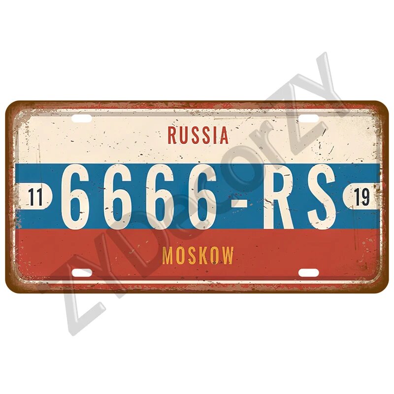 Металлическая табличка Городской штата ZSWLE 0272