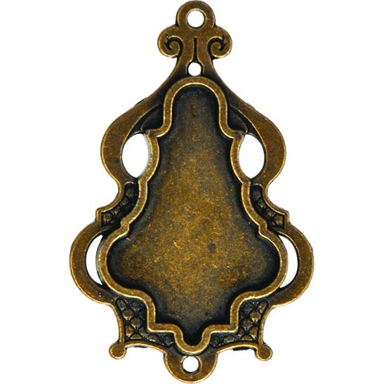 Заготовки для украшений Spellbinders "Chandelier Bezel-Large-Bronze", цвет бронза, 1 шт