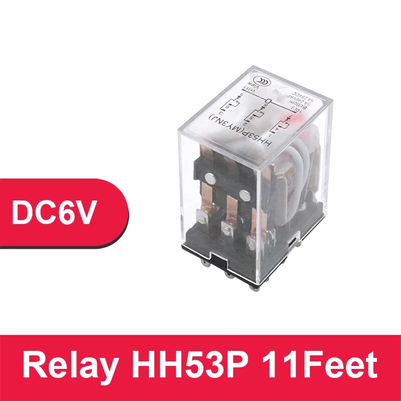 Реле HH53P 11Feet DC6V