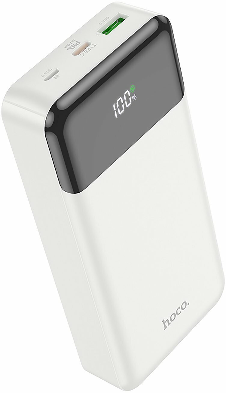 Внешний аккумулятор ( для Power Bank) Hoco J102A Cool 20000mAh (PD20W+QC3.0) (белый)