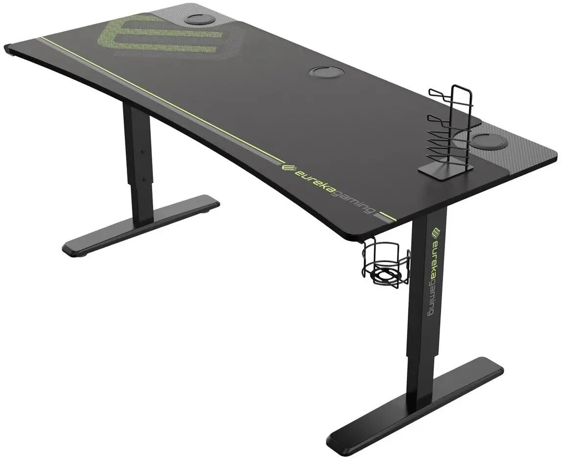 ERK-IM6301-BK / Стол компьютерный регулируемый EUREKA ERK-IM6301-BK, ЛДСП, черный