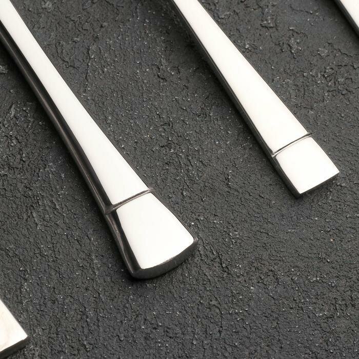 Набор столовых приборов Magistro "Виконт", 4 предмета, серебро