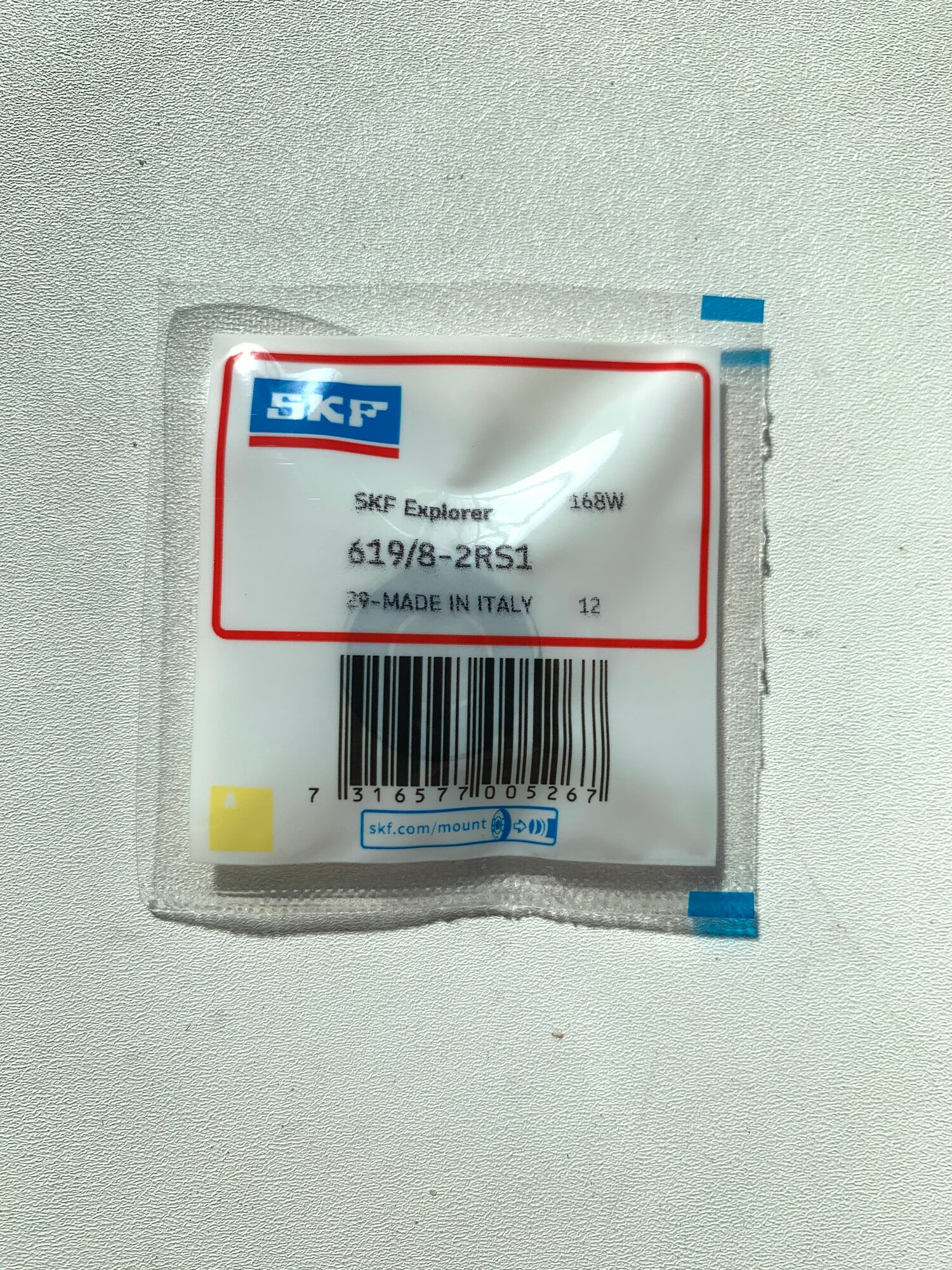 Подшипник SKF 619/8 2RS1 8*19*6 мм аналог 698; 1000098