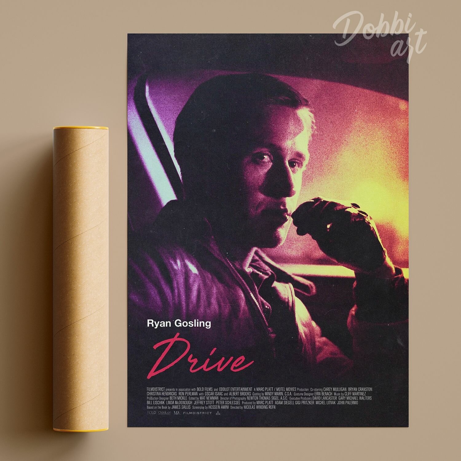 Постер Драйв 30х40 см без рамы/ Drive, Плакат для интерьера, в подарок