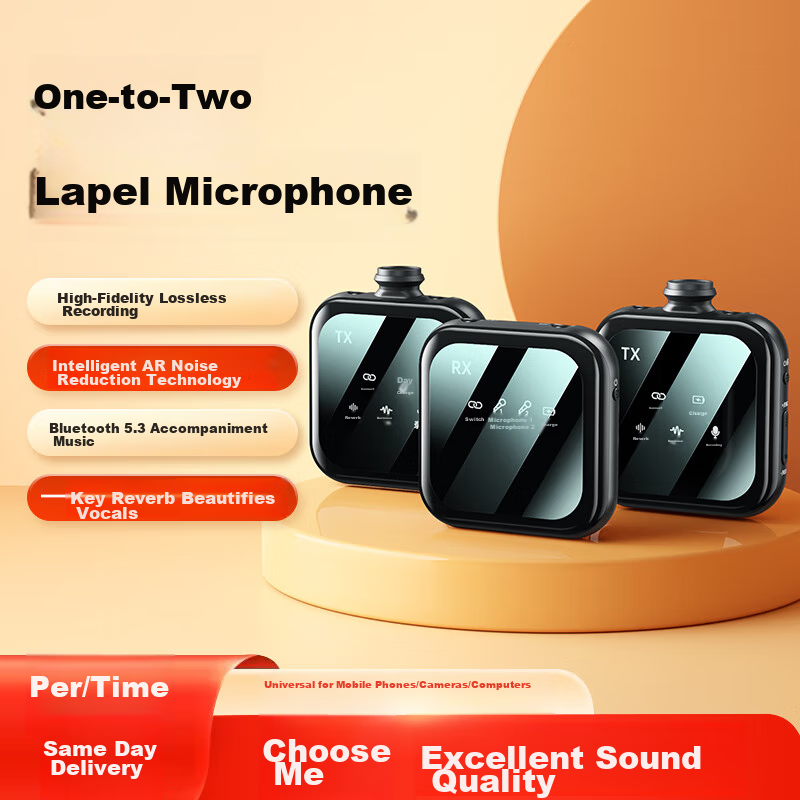 Kewo Yituo Wireless Lavalier Microphone, Live Streaming And Recording Equipment, Outdoor Short Video TikTok Vlog Audio Pickup, Mobile-Specific Noise-Cancelling Portable Wireless Microphone