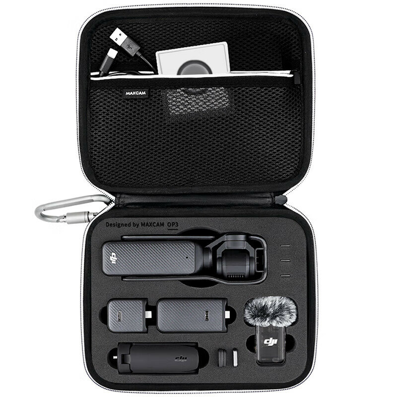 MAXCAM Suitable for DJI Osmo Pocket 3 Camera Storage Case, Protective Box, Portable Handheld Accessory, Travel Bag, Hard Shell, Shockproof, Pressure-Resistant, Splash-Proof