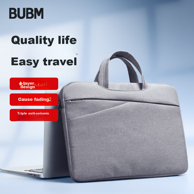 BUBM Laptop Bag for Apple, Dell, ASUS, 15.6-Inch Notebook Protective Case for Men And Women, Compatible with Lenovo