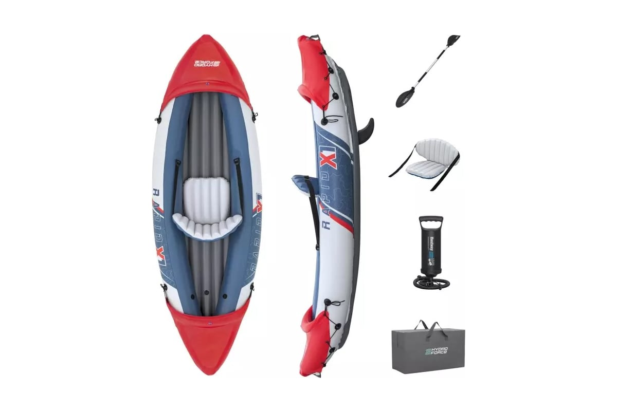 Надувной каяк BestWay Rapid X1 Kayak Set 65176 BW