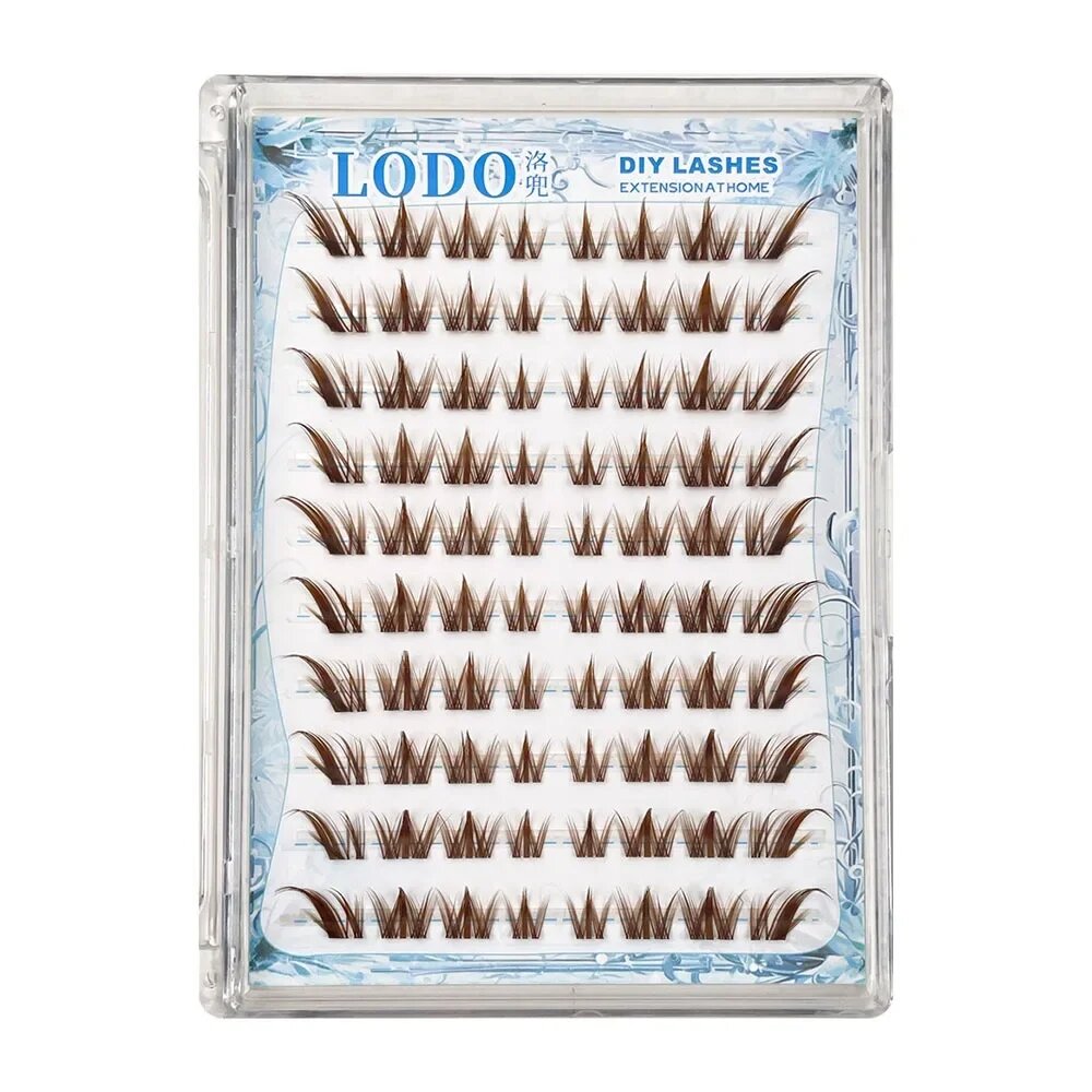 Карамельно-коричневые ресницы LODO DIY, Цвет: 1, 80 шт