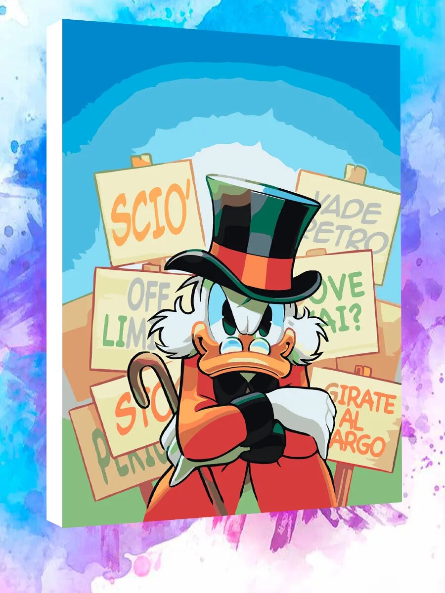 Картина по номерам Скрудж Макдак Disney