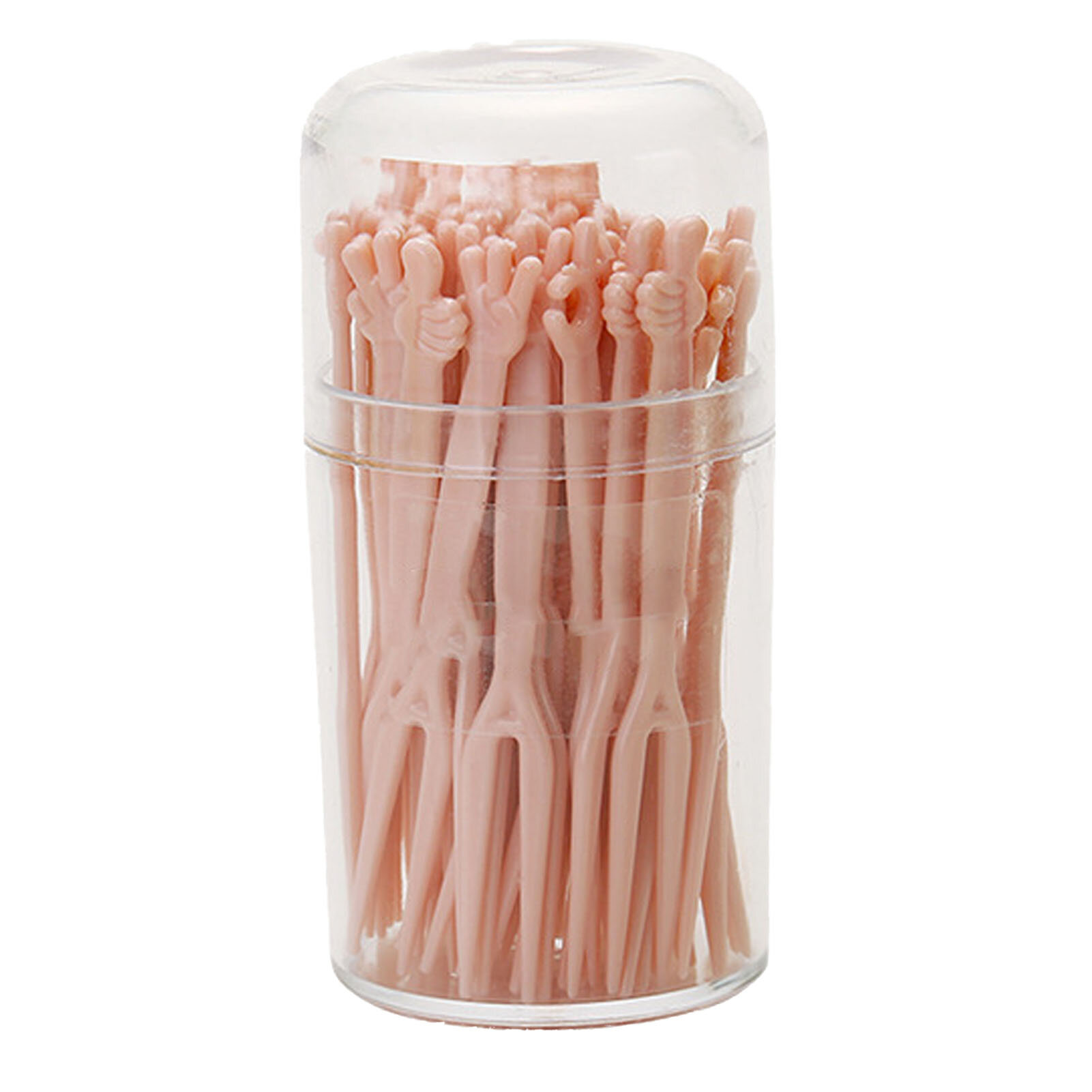 50шт одноразовые фруктовые вилка настройка милый мультипликационный дизайн 2 пластиковые фруктовые вилка для тортов десерт фрукты