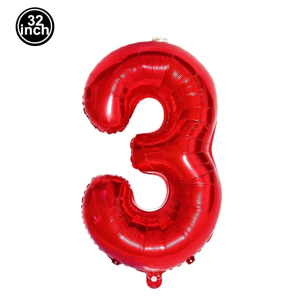 Воздушные шары для дня рождения PartiesTour 32 дюйма Красный, 1pcs