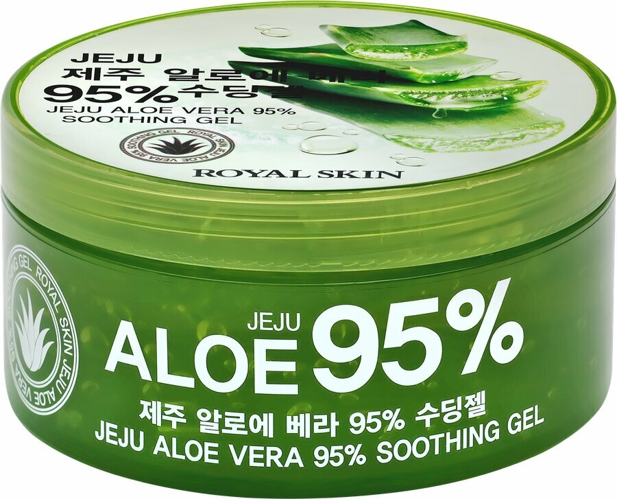 Гель для лица и тела ROYAL SKIN Многофункциональный с 95% содержанием сока Aloe, 300мл