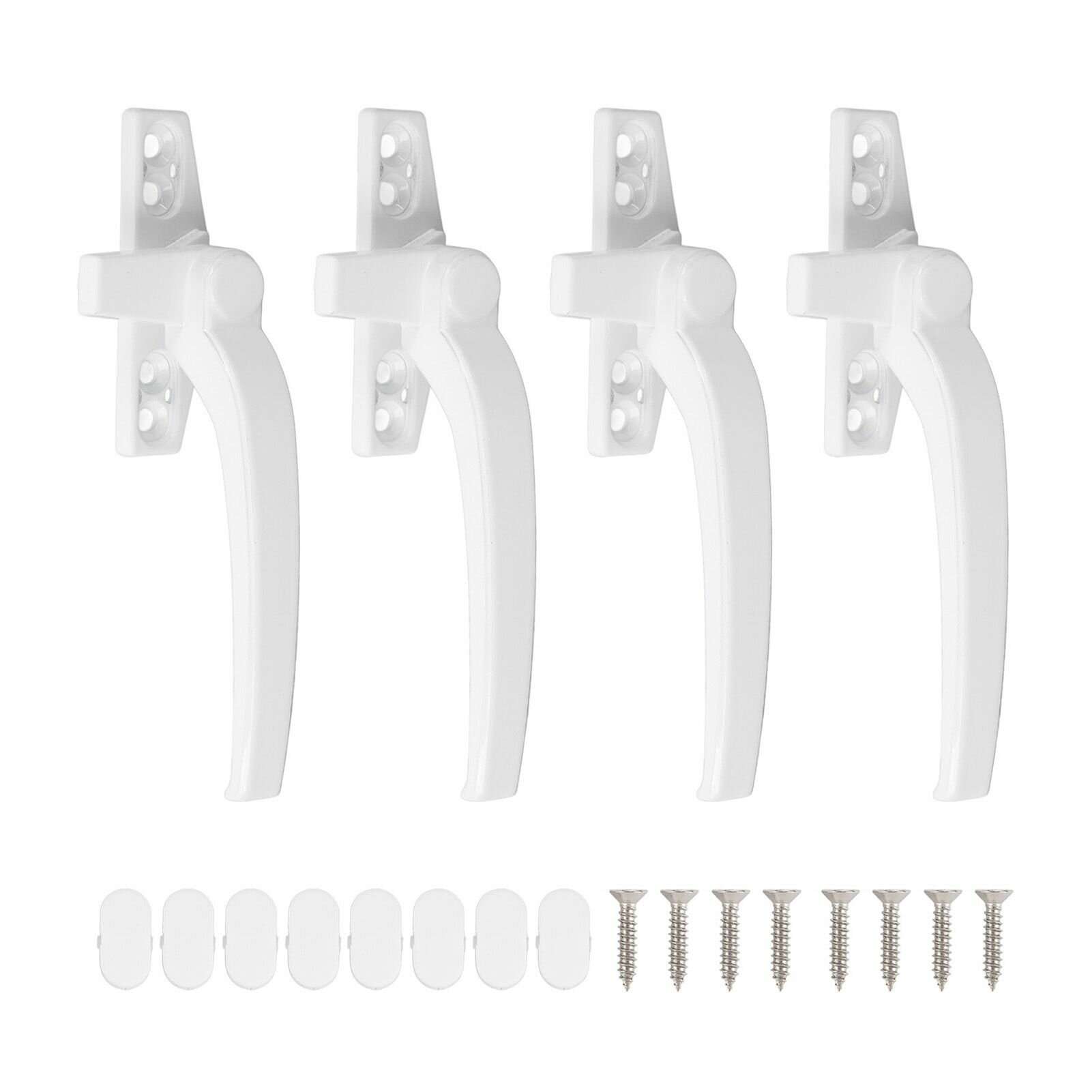 Ручка из алюминиевого сплава для оконной двери Flat Open External Push Casement Security Lock Hardware Right White