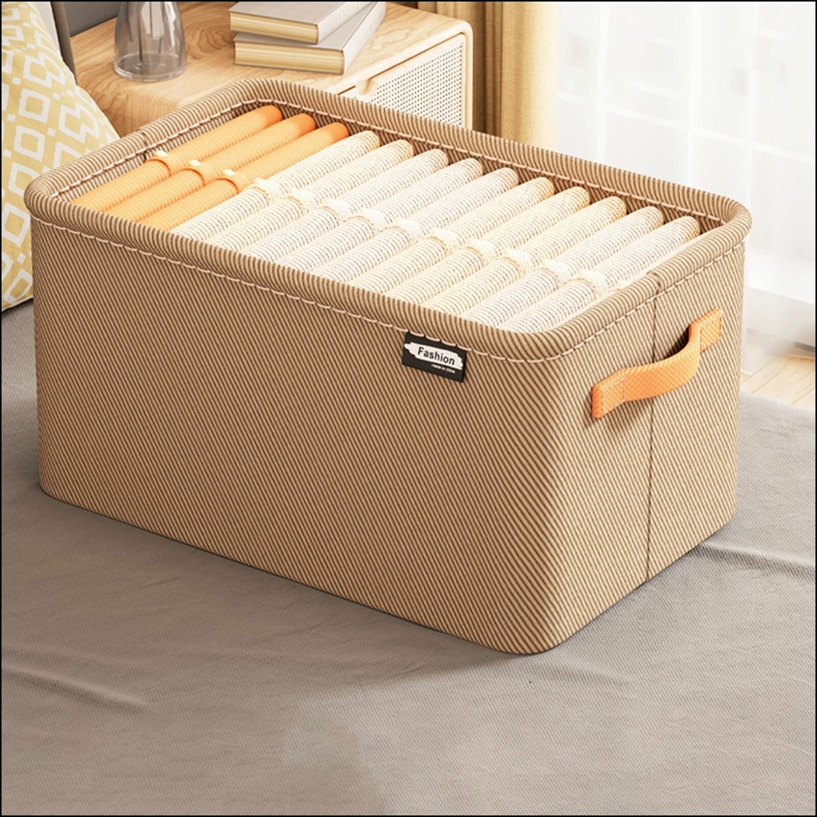 Прочный металлический корзина для хранения, большой размер, цвет хаки 2 штуки