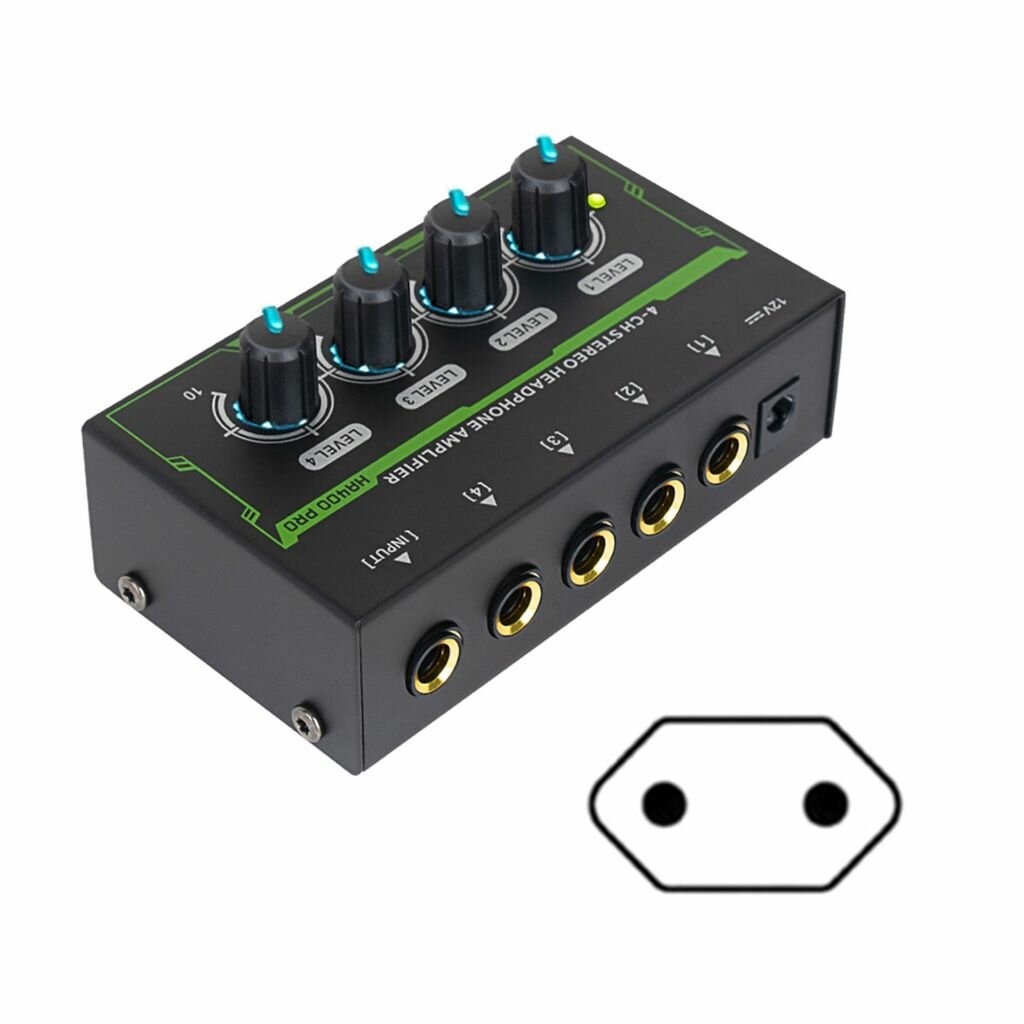 HA400 PRO Многоканальный RGB Усилитель для Наушников - Евро версия