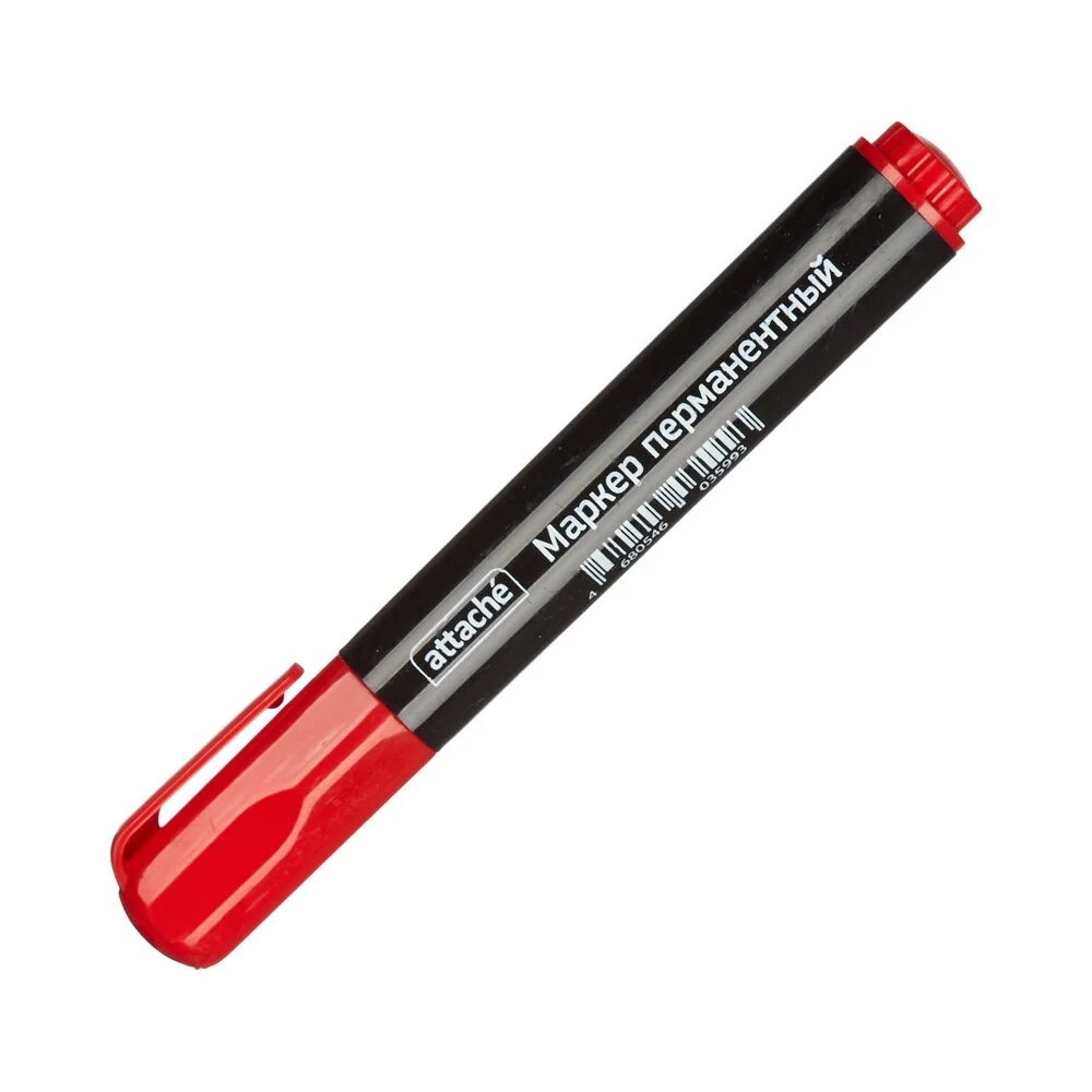 Attache Маркер перманентный красный 1,5-3 мм скошенный наконечник 916461