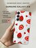 Чехол на Samsung Galaxy A16 / Самсунг А16 с принтом "Heart strawberries 2 - 14 ф...
