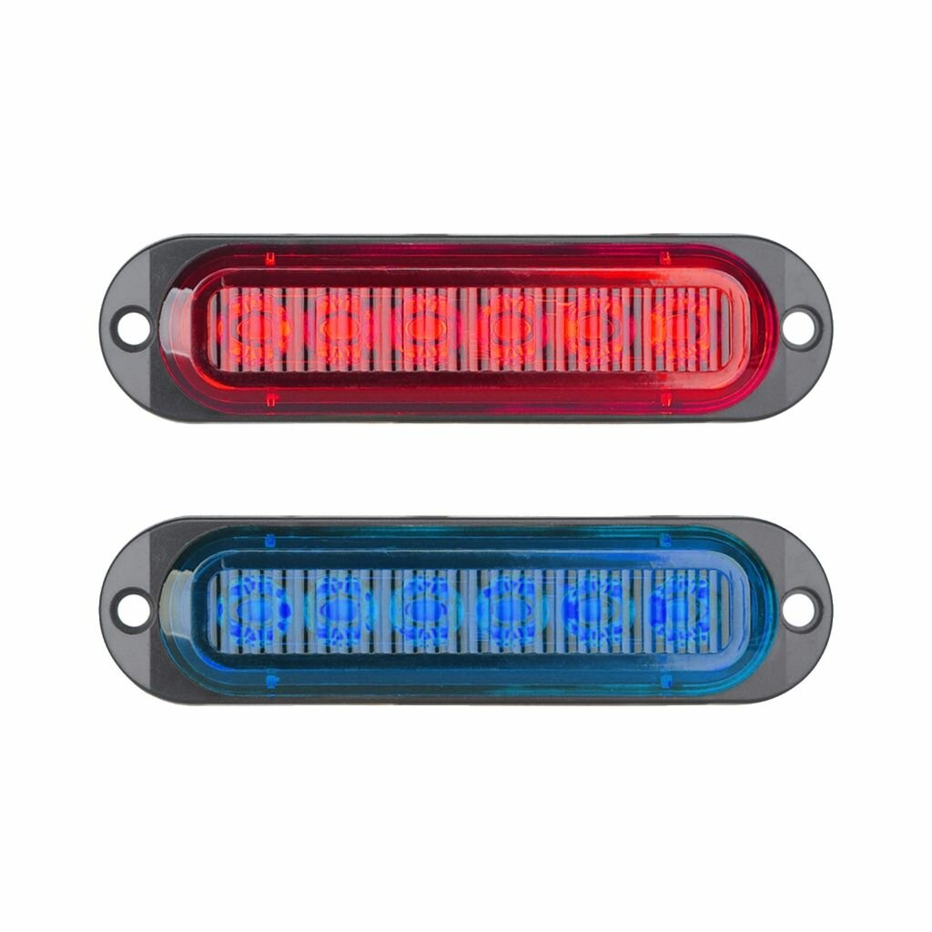 2 шт. Двухцветные LED навигационные фонари для лодок Водонепроницаемые морские сигнальные лампы Красный Синий, Красный и синий