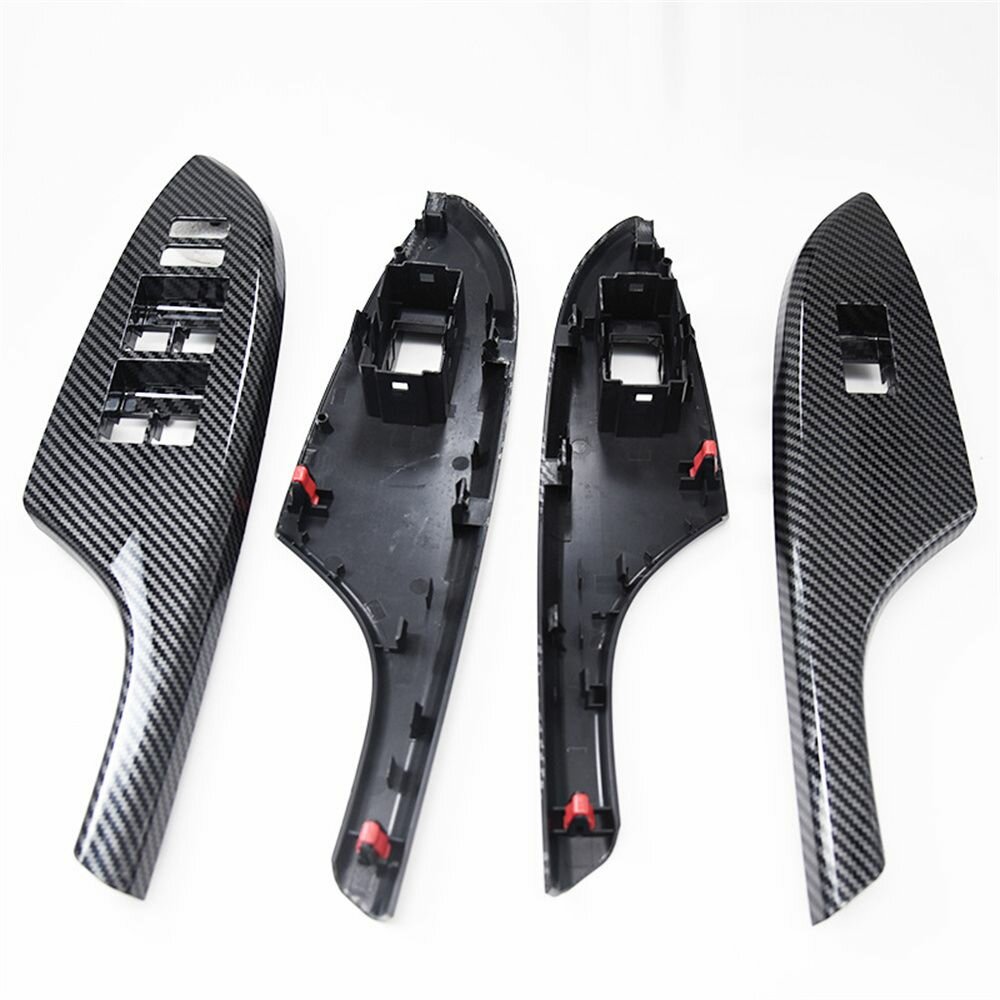 4 штуки облицовочных панелей для обшивки дверных оконных переключателей для toyota corolla 2006-2013 lhd