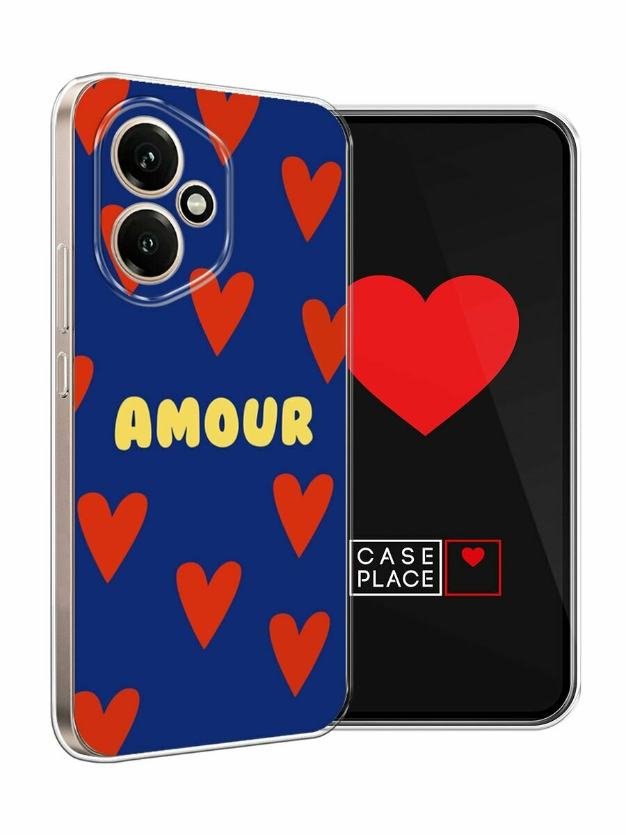 Чехол на Honor 400 / Хонор 400 с принтом "Amour art - 14 февраля" — фото 1