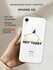Чехол на Apple iPhone XR / Айфон XR с принтом "Cat not today", прозрачный