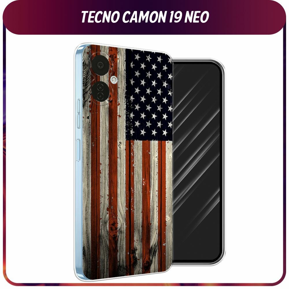 Чехол на Tecno Camon 19 Neo / Техно Камон 19 Нео с принтом "США"