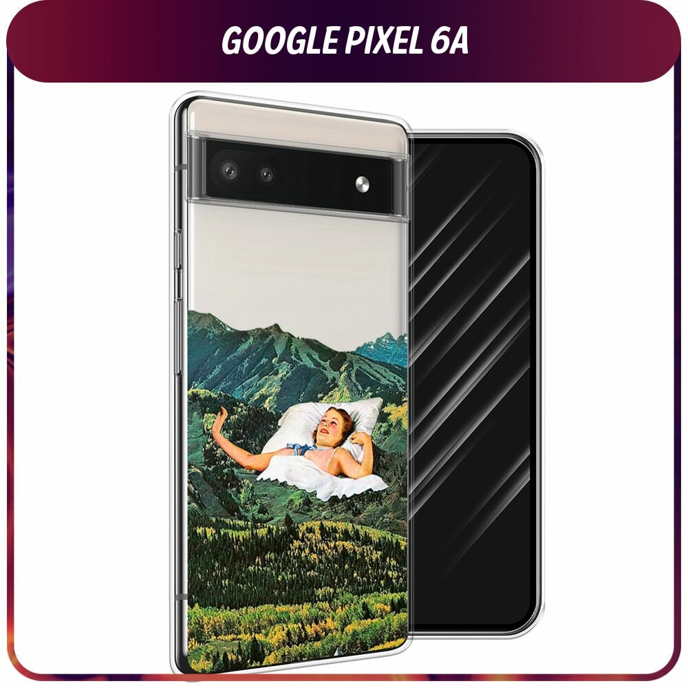Чехол на Google Pixel 6A / Гугл Пиксель 6A с принтом Good morning, my darling, прозрачный