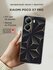 Чехол на Poco X7 Pro / Поко X7 Про с принтом "Черные полигоны"