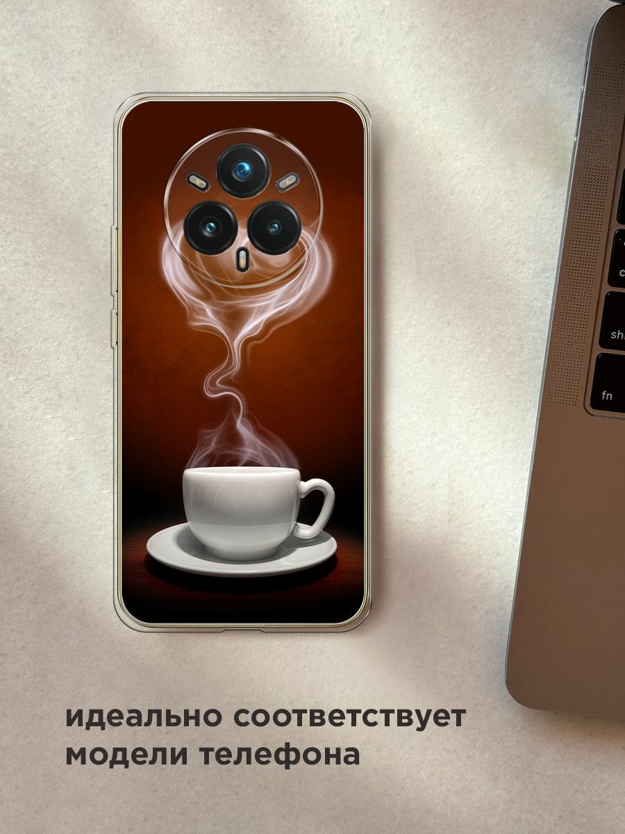 Чехол на Realme 14 Pro+ / Реалми 14 Про+ с принтом "Кофейная любовь" — фото 1